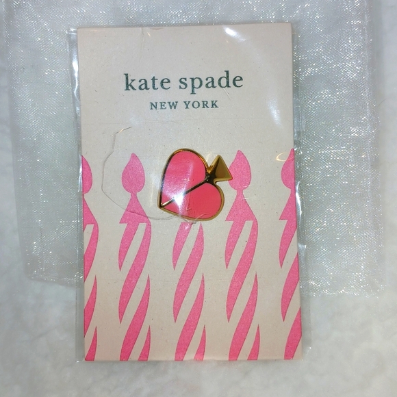 kate spade | Accessories | New Kate Spade Heart Pin | Poshmark